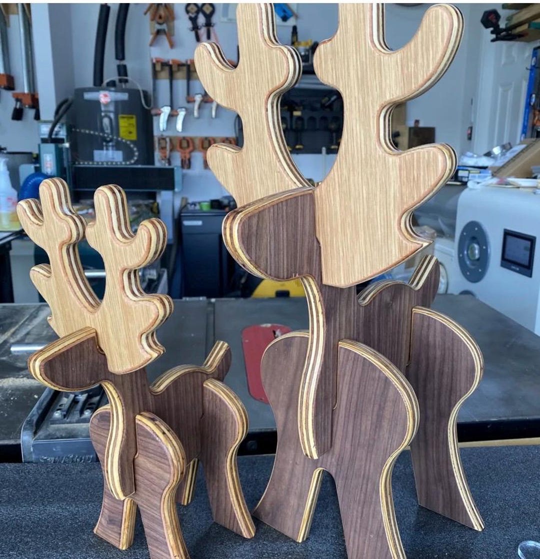 Tabletop Reindeer (set of 2) - Etsy