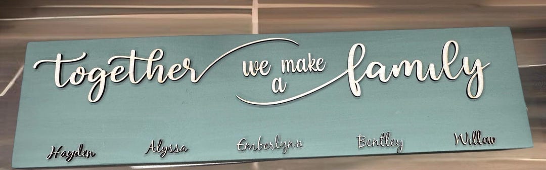 Custom Family Wooden Sign – Personalized Rustic Décor – Handmade Wooden ...