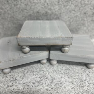 Rustic Wooden Table Riser - Farmhouse Decor Stand - Boho Barnwood ...