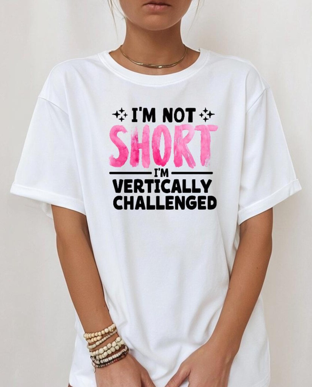 Funny Vertically Challenged Tee, Compact and Cute, Cute and Short Shirt, Gift for Short People ...