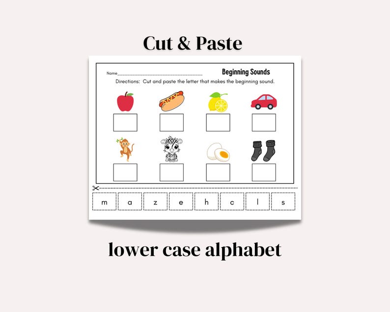 4 Printable Alphabet Practice Worksheet, Identifying Letter Activity ...