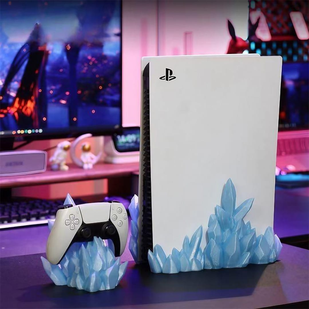 PS5 /PS5 Slim Stand, 3dprinted PS5/ PS5 Slim Accessories for Desk ...