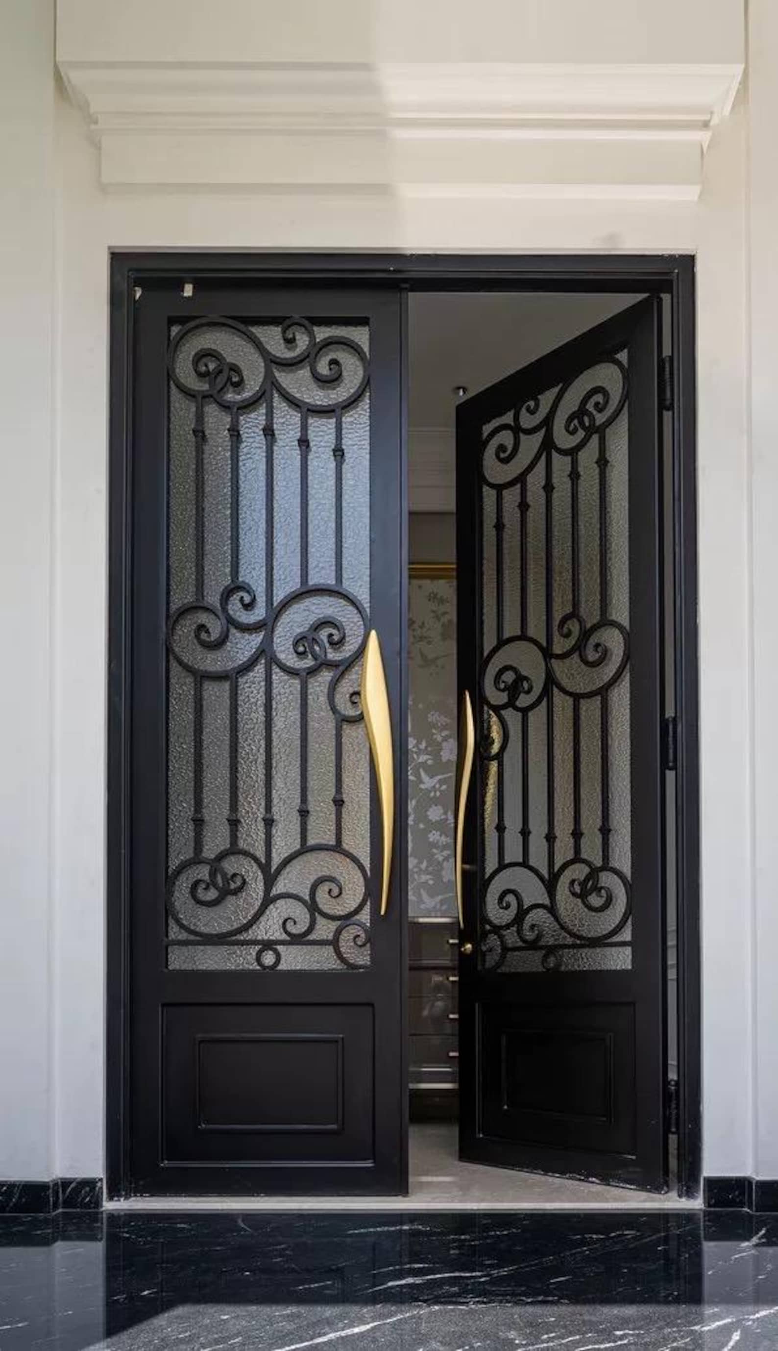 High End Luxury Heavy Duty Brass Door Pull, Double Door Handle, Mount ...