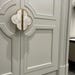 Luxury Aluminum Seashell Half Round Double-sided Door Pull Handle for ...