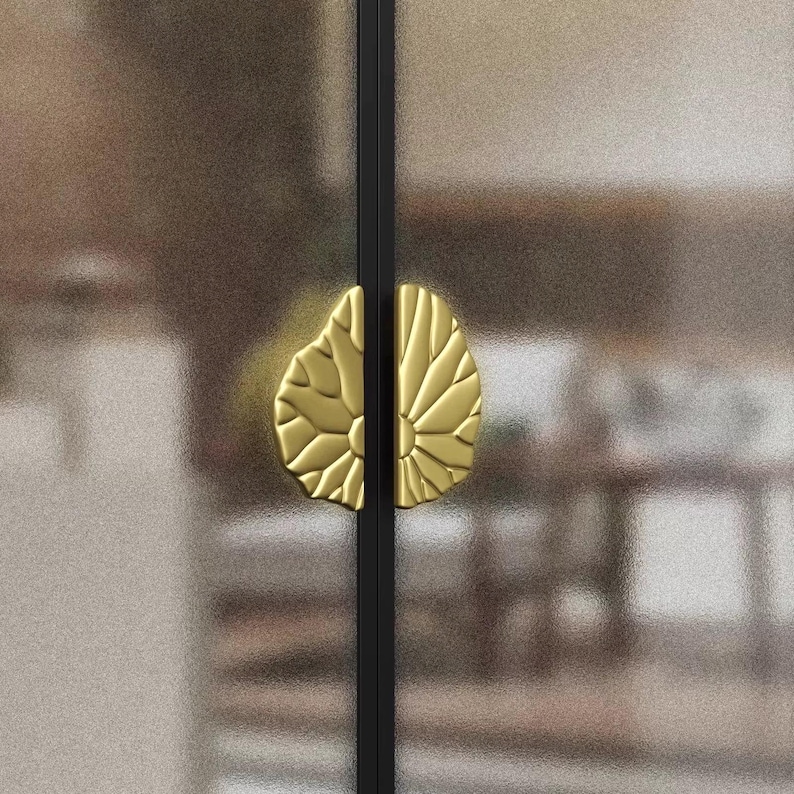 Luxury Modern Aluminum Half Round Double-sided Door Pull Handle - Etsy