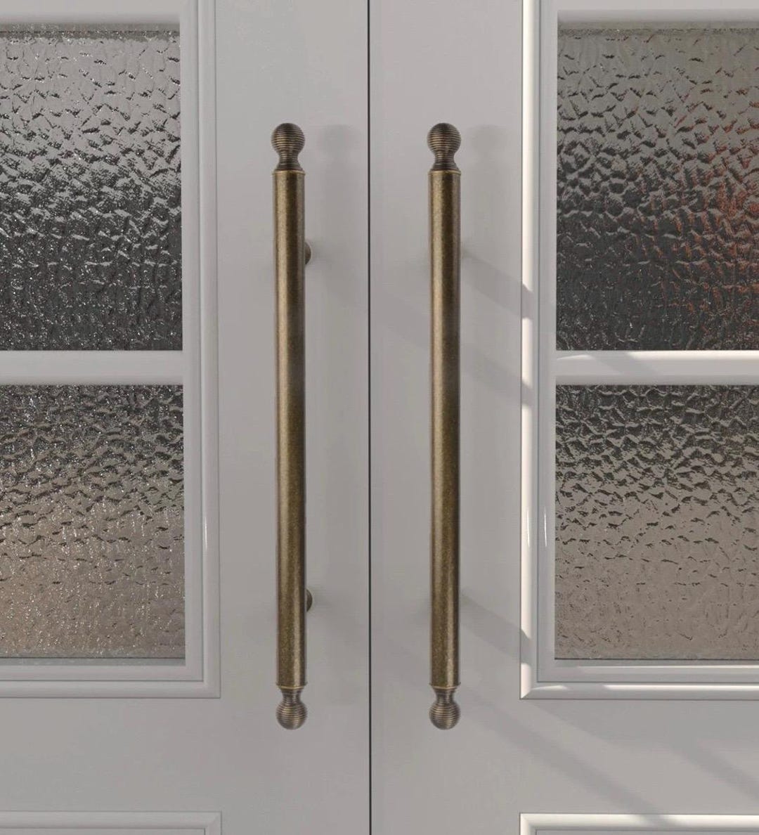 Luxury Heavy Duty Brass Door Pull, Double Door Handle, Mount Long ...