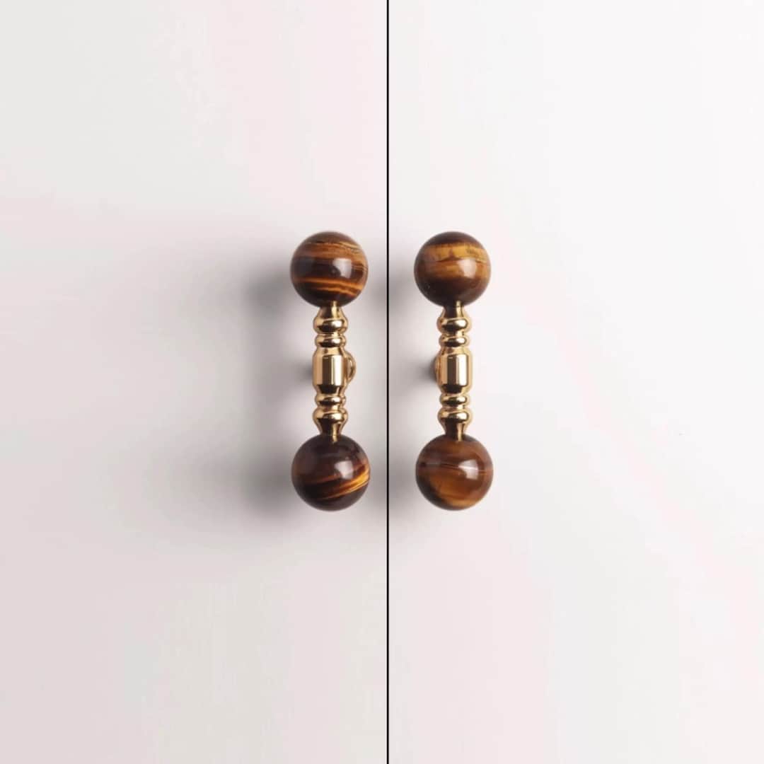 Vintage Brass Cabinet Handle, Modern Minimalist Wardrobe Door Knob ...