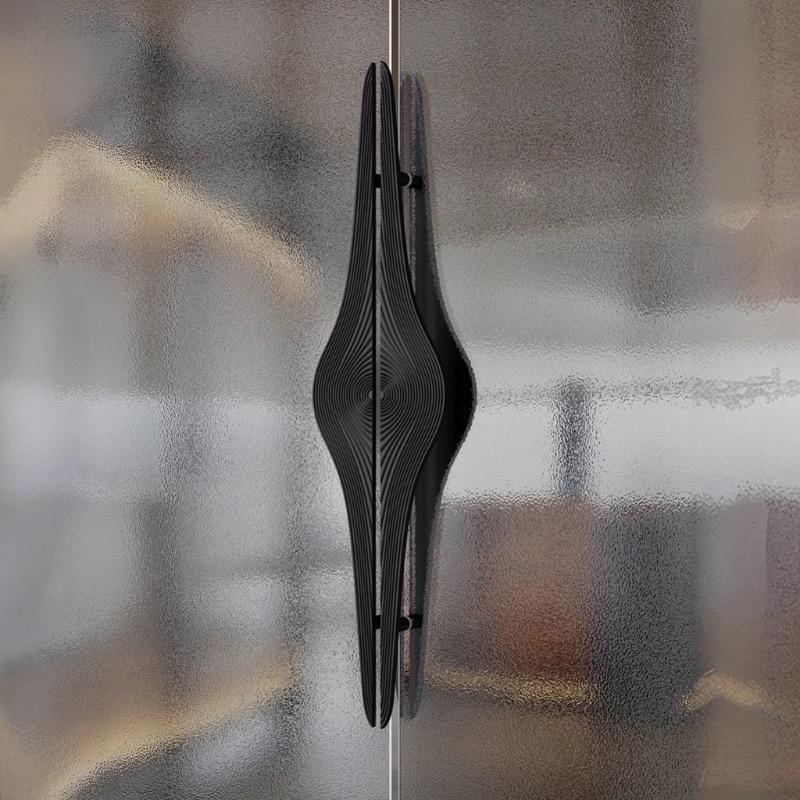High End Luxury Modern Vintage Aluminum Metal Door Pull, Double Door ...