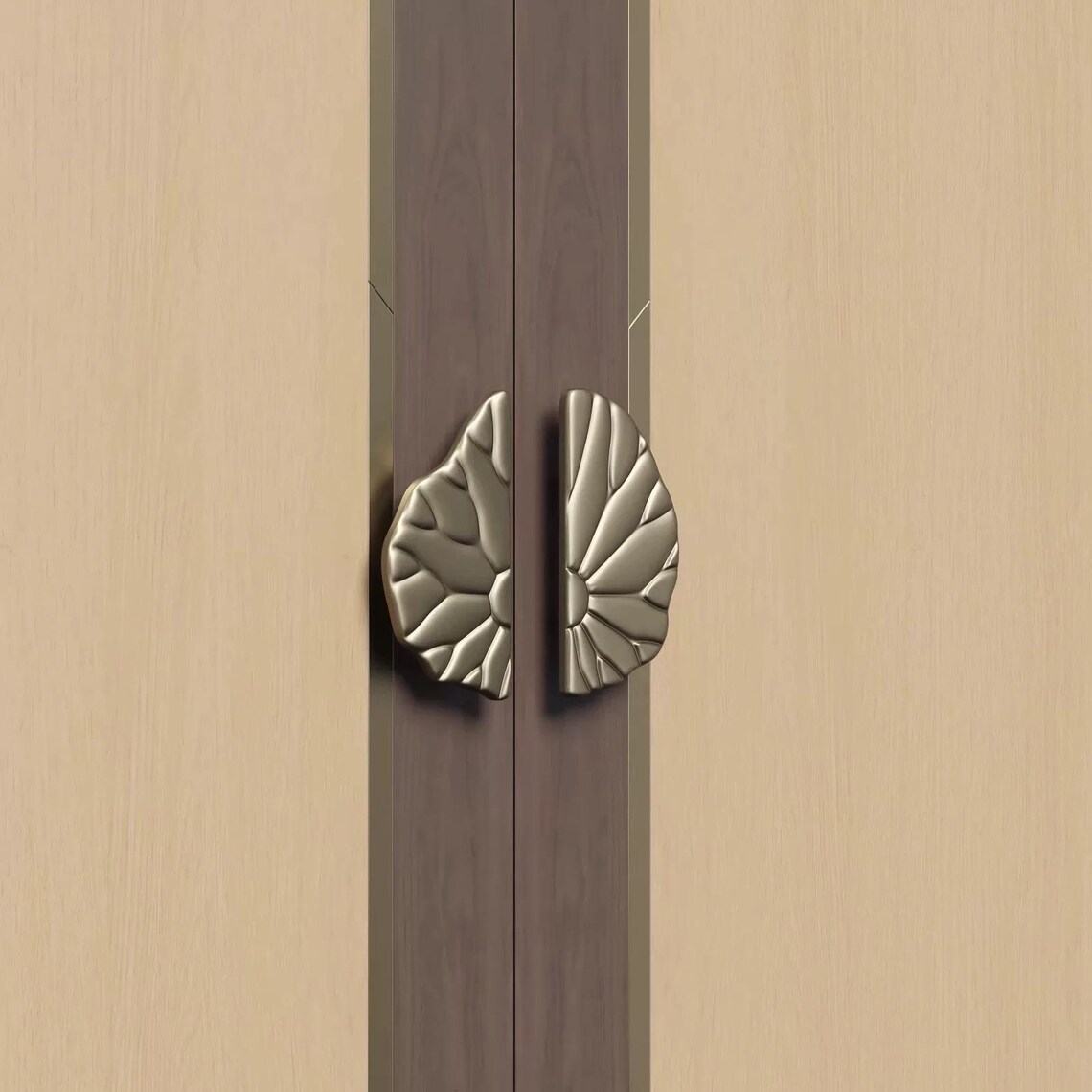 Luxury Modern Aluminum Half Round Double-sided Door Pull Handle - Etsy