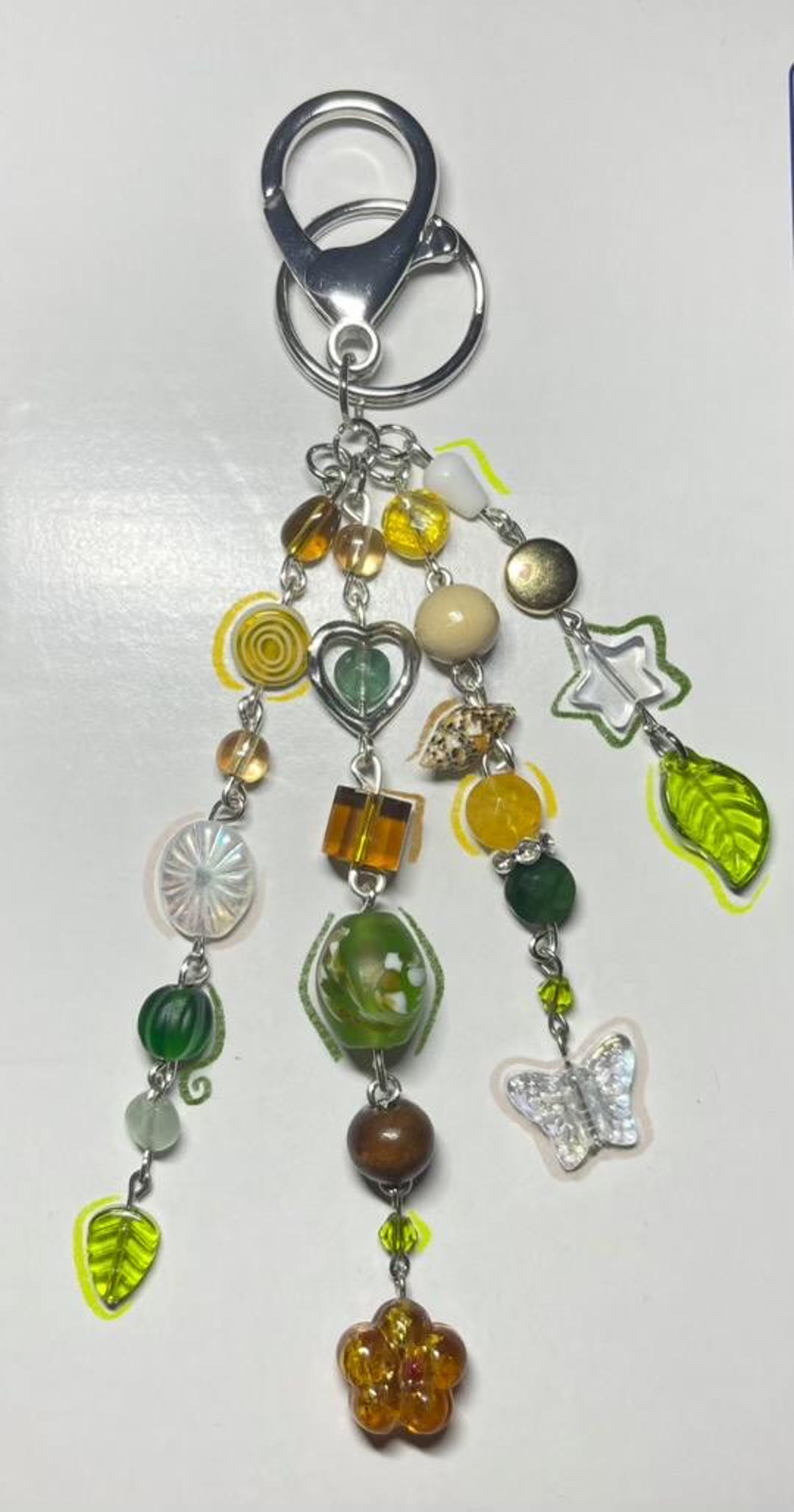 Tinkerbell Themed Key Chain - Etsy