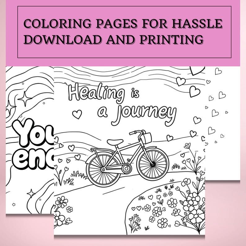 ADHD Coloring Book, Mental Health Activity, Coloring Pages for Adults ...