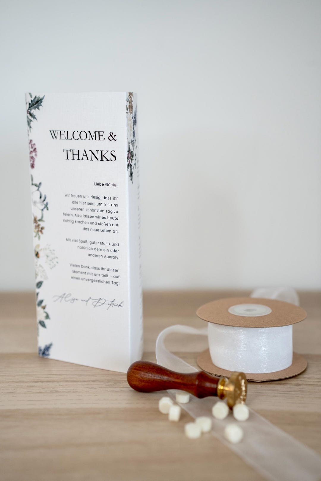 Floral Boho Triangle Menu Cards for €0.42 Each | DIY Wedding Cards ...
