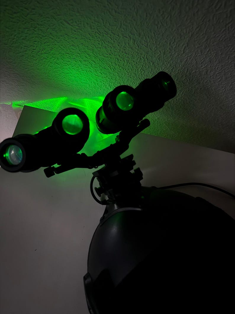 Luminous NVG Helmet Set – Green LED Night Vision Goggles + Tactical ...