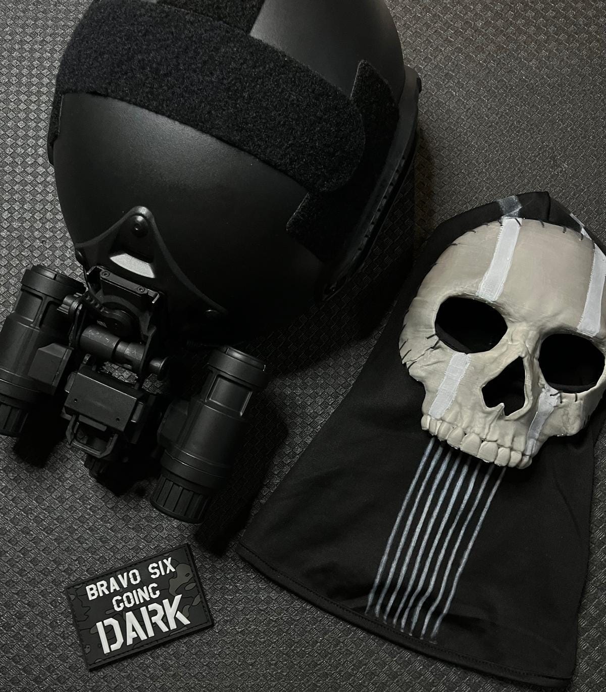Ghost Nightwar Combo - Tactical Helmet With Luminous NVG (night Vision ...