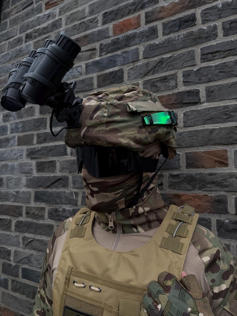 Full Airsoft Tactical Gear Set With Helmet + NVG + Vest + Pants + Boots ...