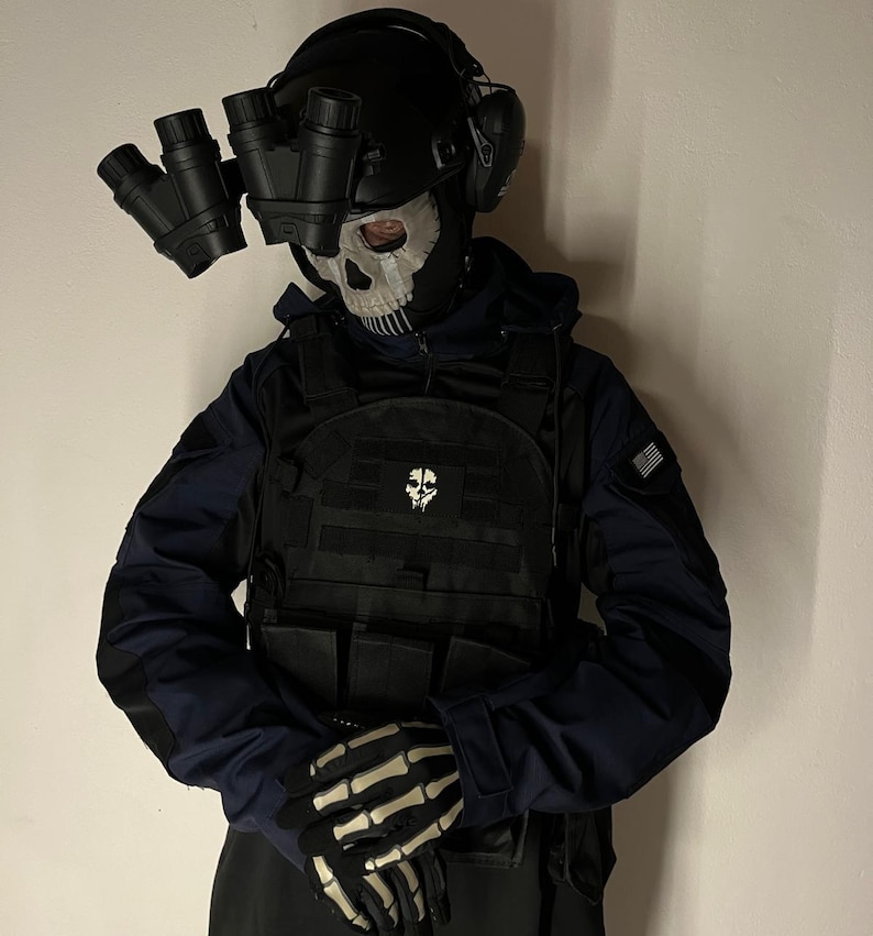 Ghost Battle Combo - Cosplay Gear for Airsoft | Tactical Helmet With ...