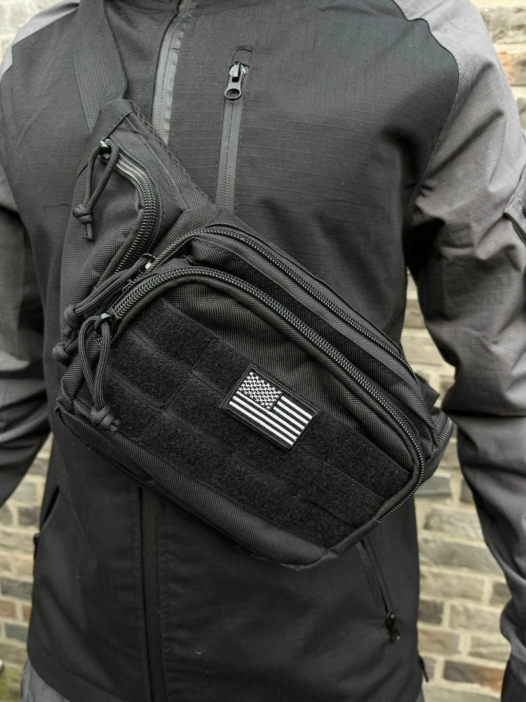 Tactical Crossbody Bag - Compact EDC Utility Pack, Adjustable for Waist ...