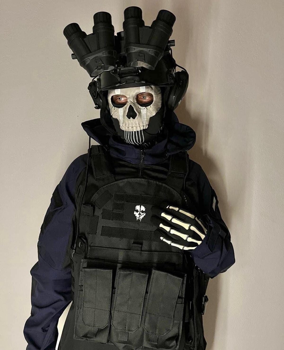 Ghost Battle Combo - Cosplay Gear for Airsoft | Tactical Helmet With ...