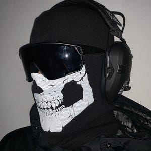 Classic Ghost Balaclava – Tactical Balaclava & Earmuffs Headset | COD ...