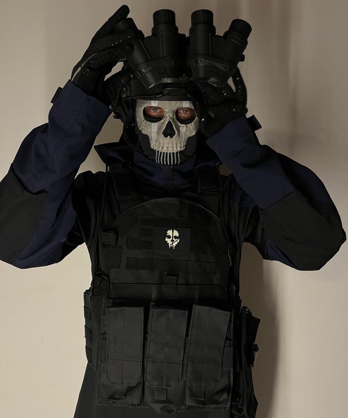 Ghost Battle Combo - Cosplay Gear for Airsoft | Tactical Helmet With ...