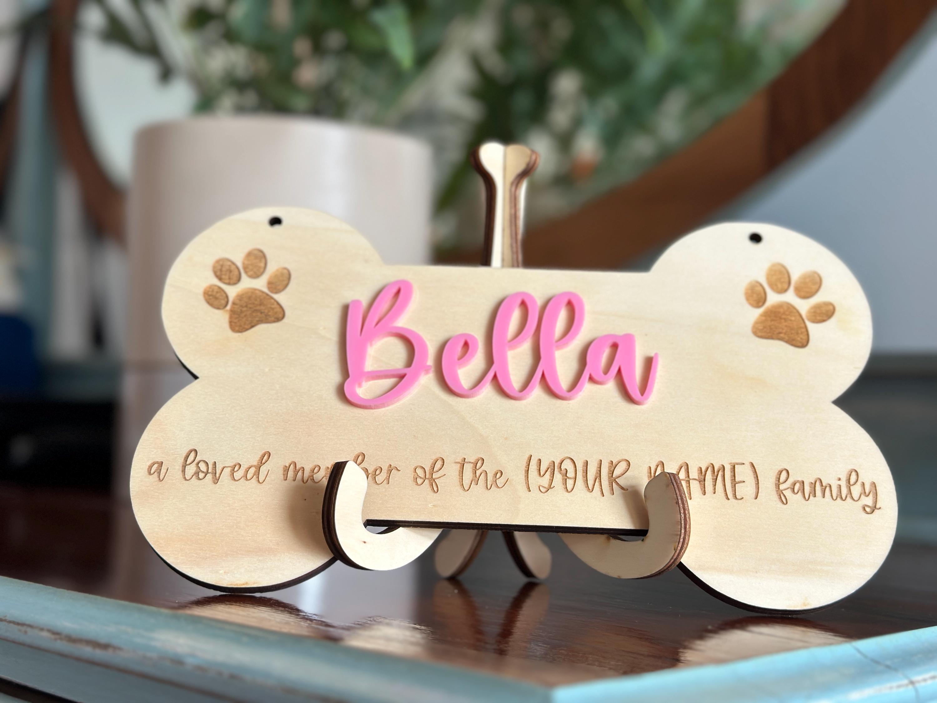 Personalised Crate Sign, Custom Dog Kennel Sign, Hanging Crate Sign ...