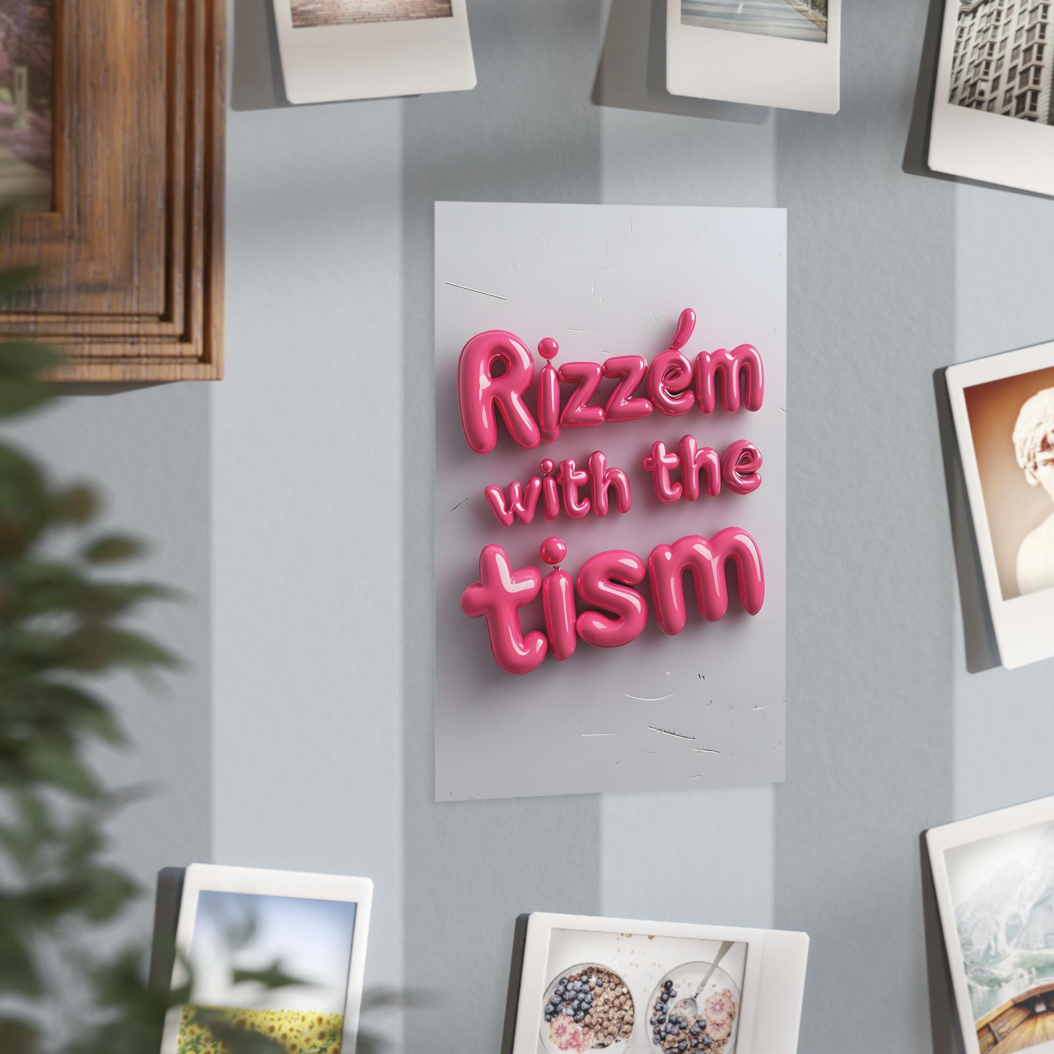 Neurospicy Autistic Unframed Prints, Rizz'em With Tism Print, Wall Art ...