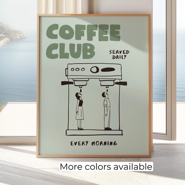 Cafe Poster - Etsy