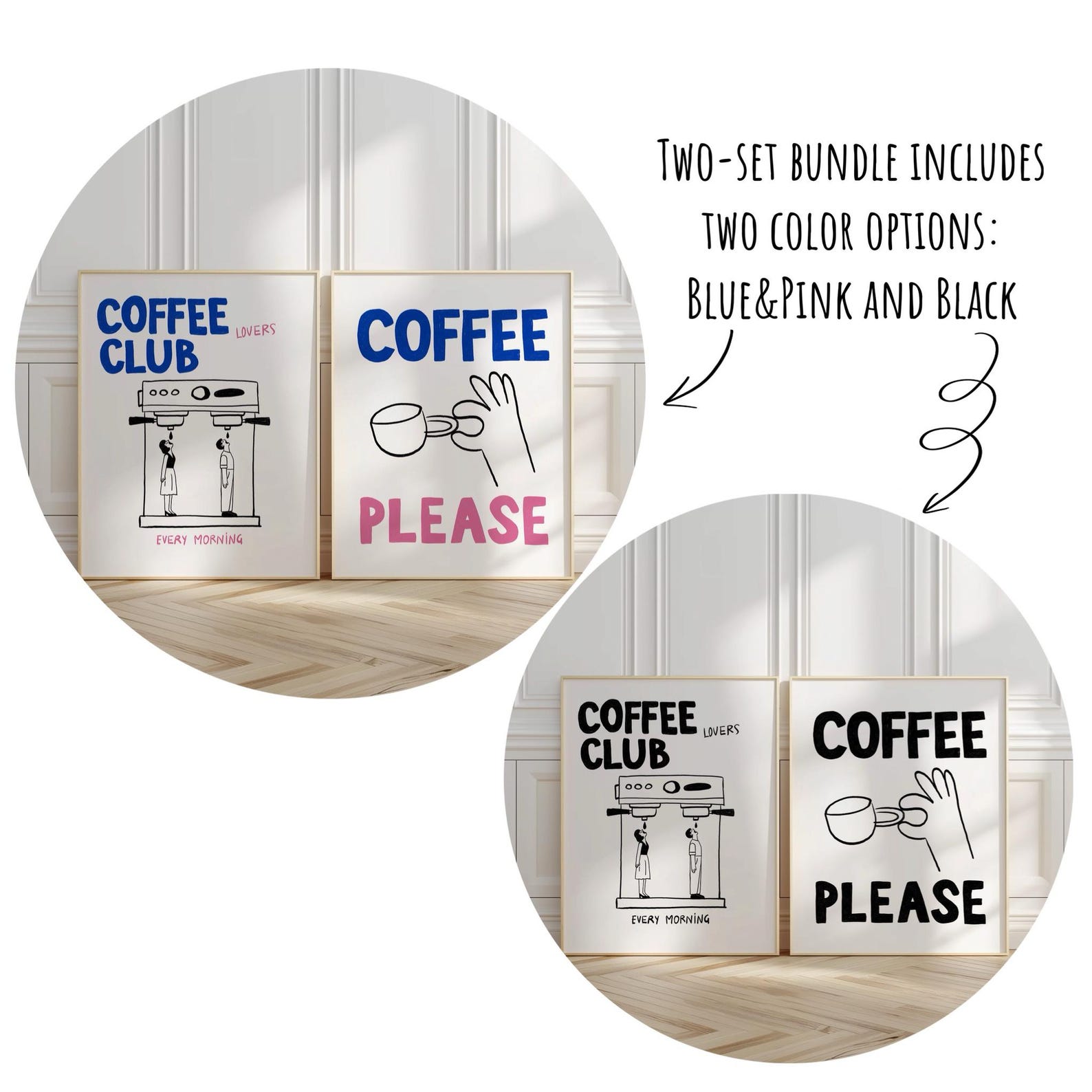 Coffee Club Wall Art, Espresso Poster, Coffee Station Art, Aesthetic ...