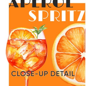 Print Cocktail Collection: Aperol Spritz, Cosmopolitan, Trendy Wall ...
