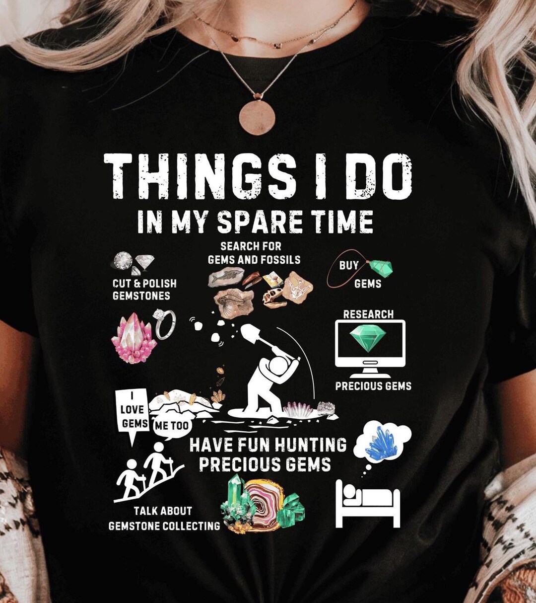 Things I Do Gemstone Shirt, Previous Gems Shirt, in My Spare Time Shirt ...