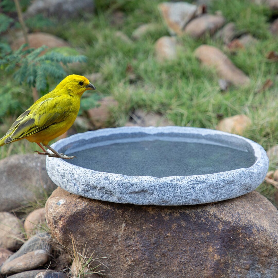 Natural Stone Bird Bath, Outdoor Bird Bath, Large Bird Bath, Garden ...
