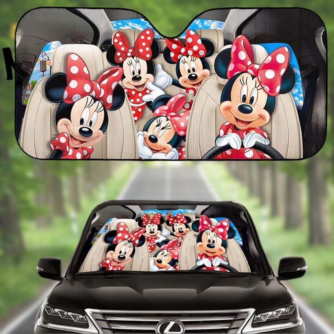 Disney Minnie Car Sun Shade, Minnie Car Shade, Minnie Mouse Sunshade ...