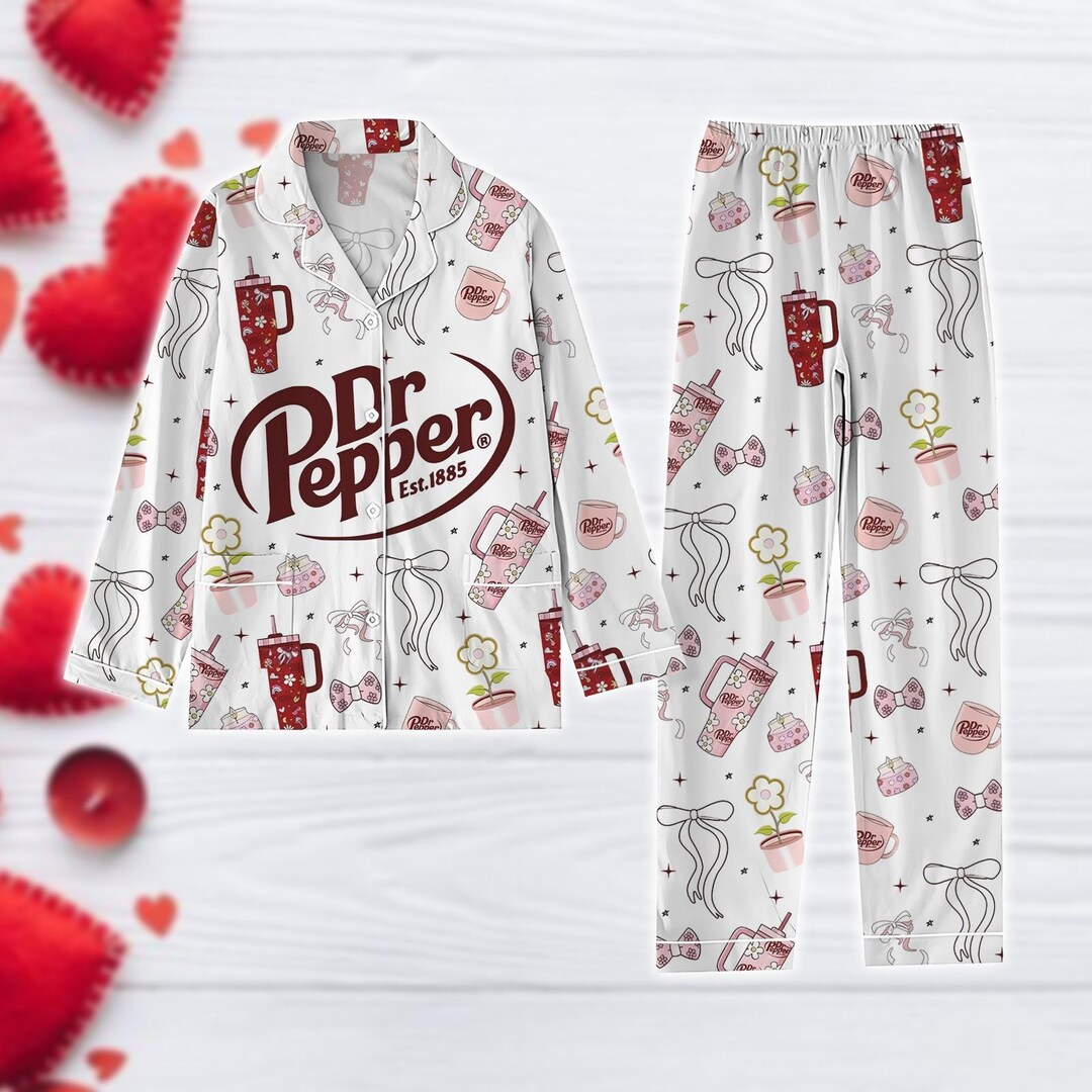 Dr Pepper Soda Thick Pajamas, Soda Lover Pajamas Pants, Dr Pepper ...