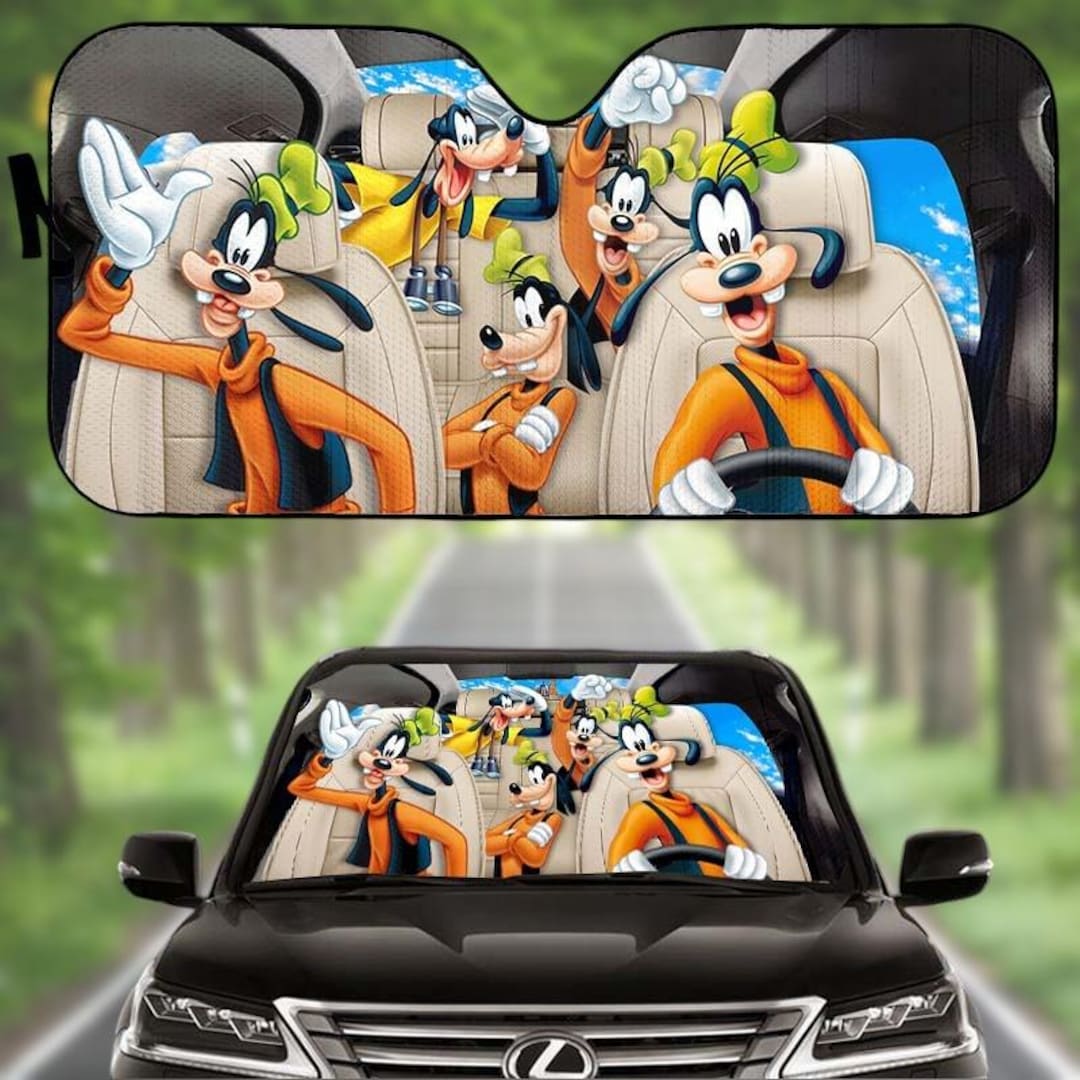 Disney Goofy Car Sunshade, Disney Goofy Sunshade, Goofy Dog Auto ...