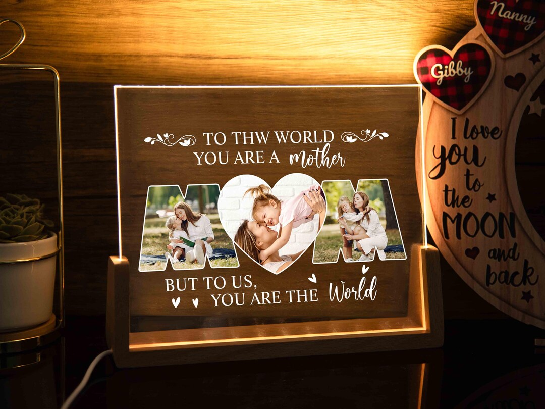 Personalized Photo Night Light,acrylic Night Light Gifts,unique Mother ...