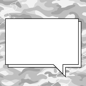 Camo Printable Post-it Notes - Grey, Black, and White - Set of 4 ...
