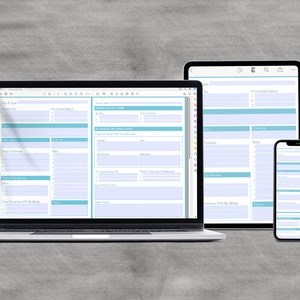 Modern Green Productivity Planner for Print or Digital to Organize Your ...