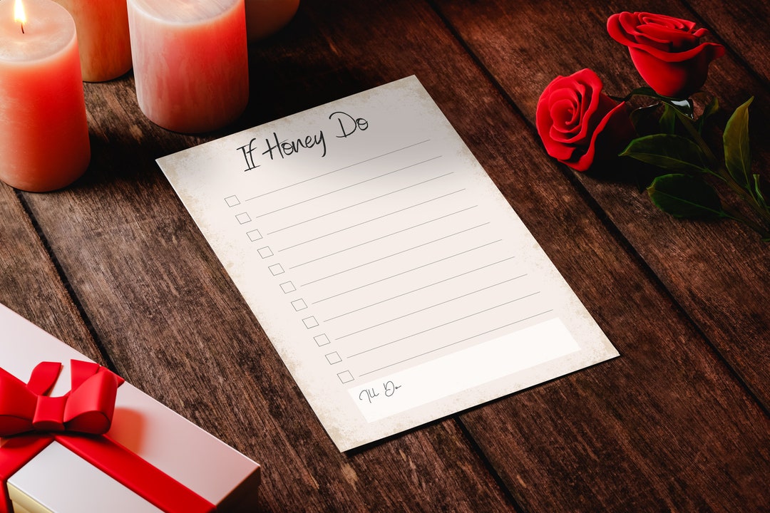 Printable Honey Do List to Get House Chores Done - Etsy