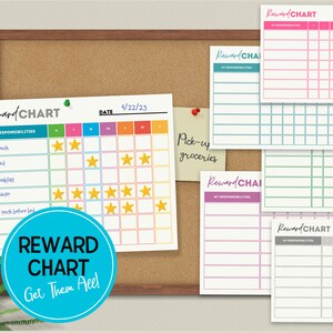 Children's Reward Chart You Can Download and Print_11x8.5 - Etsy