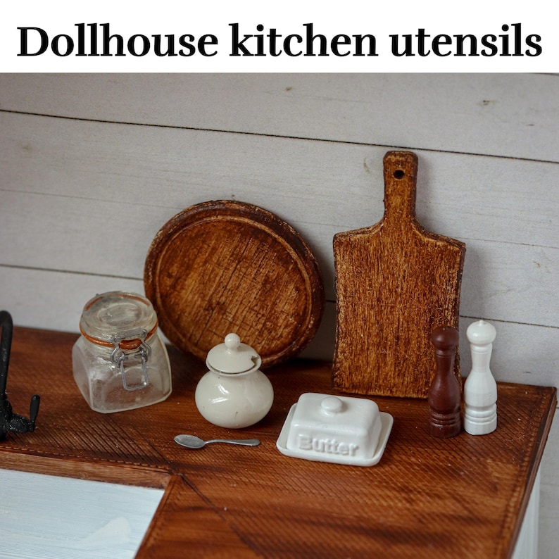 Dollhouse Kitchen Utensils 1:12 Miniature Butter 3d Printed - Etsy