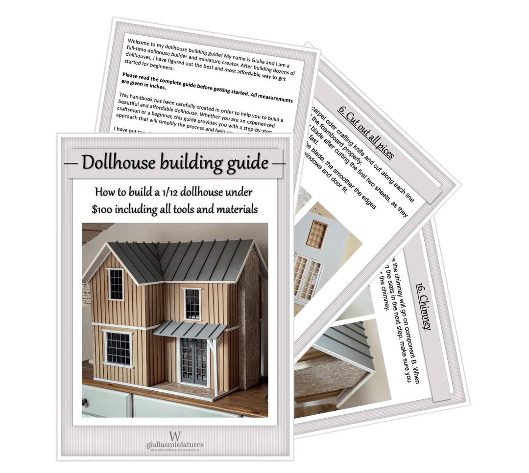 Dollhouse Building Guide: How to Build a 1|12 Dollhouse Under 100 ...