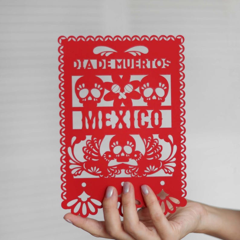 Svg Set of Dia De Muertos & Viva Mexico Laser Cut Banner Template ...