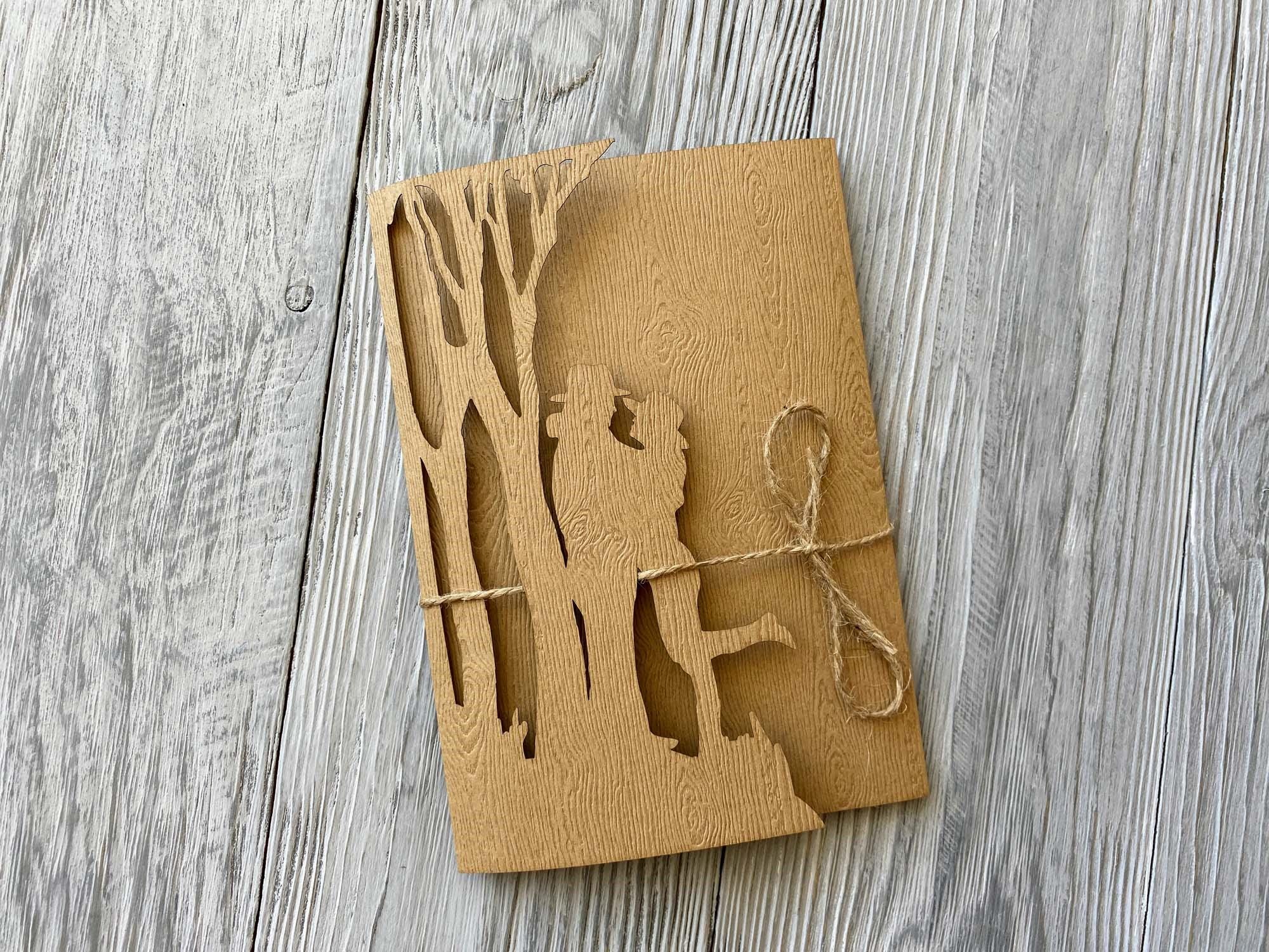 Cowboy Couple Western Party Svg Wedding Invitation Tri-fold Template ...