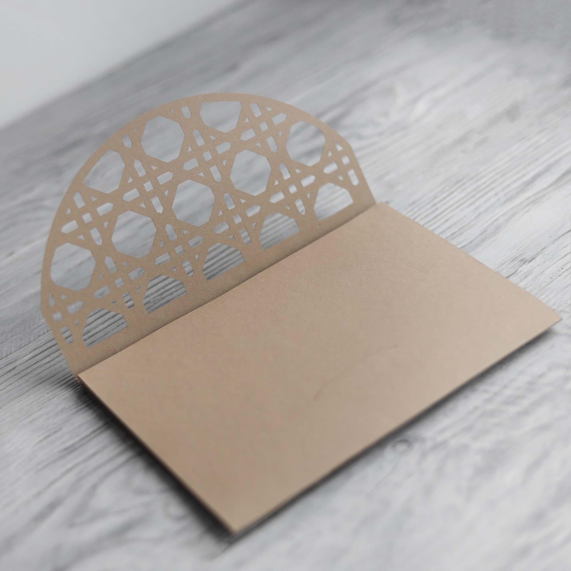 Cricut Rattan Arch Svg Invitation Template, Diy Tri-fold Pocket Wedding ...