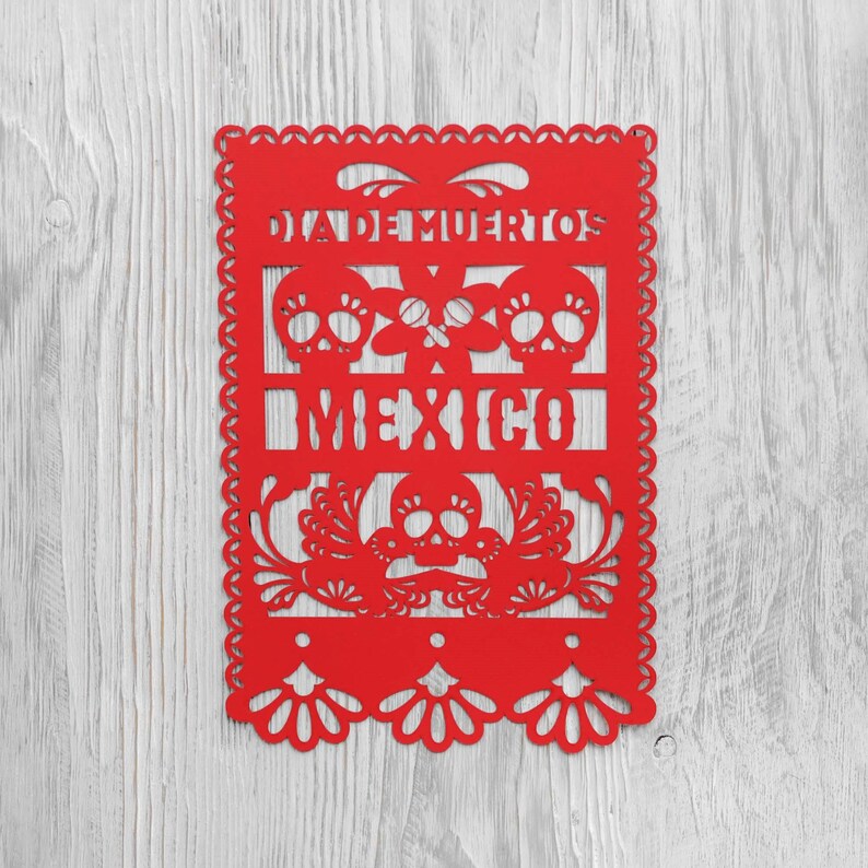 Svg Set of Dia De Muertos & Viva Mexico Laser Cut Banner Template ...