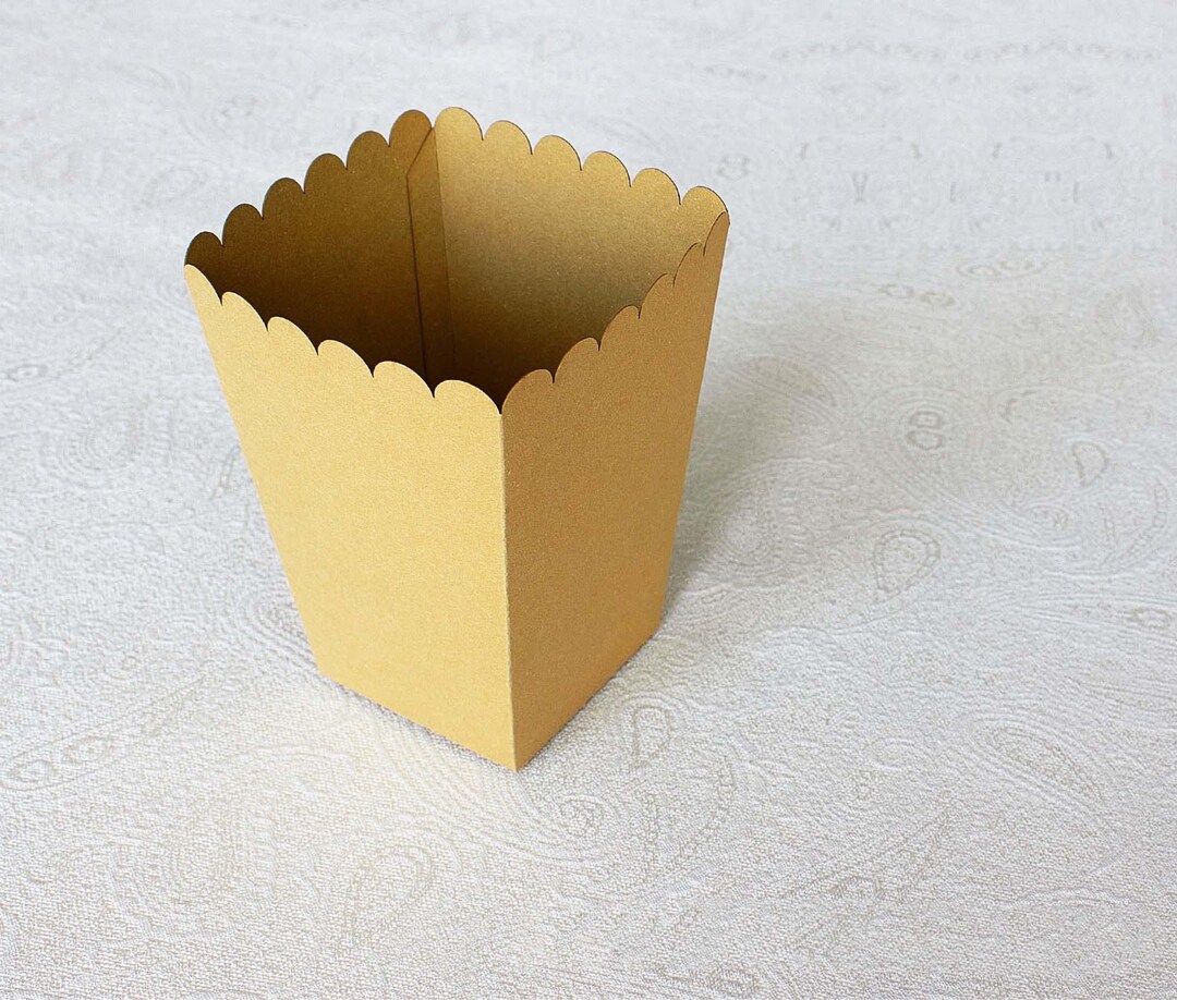 Popcorn Box Template Svg, Chips Box, French Fry Box, Snacks Box ...