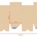 Diy Milk Gift Box Cutting Template Svg, Square Cardboard Cricut Cookie ...