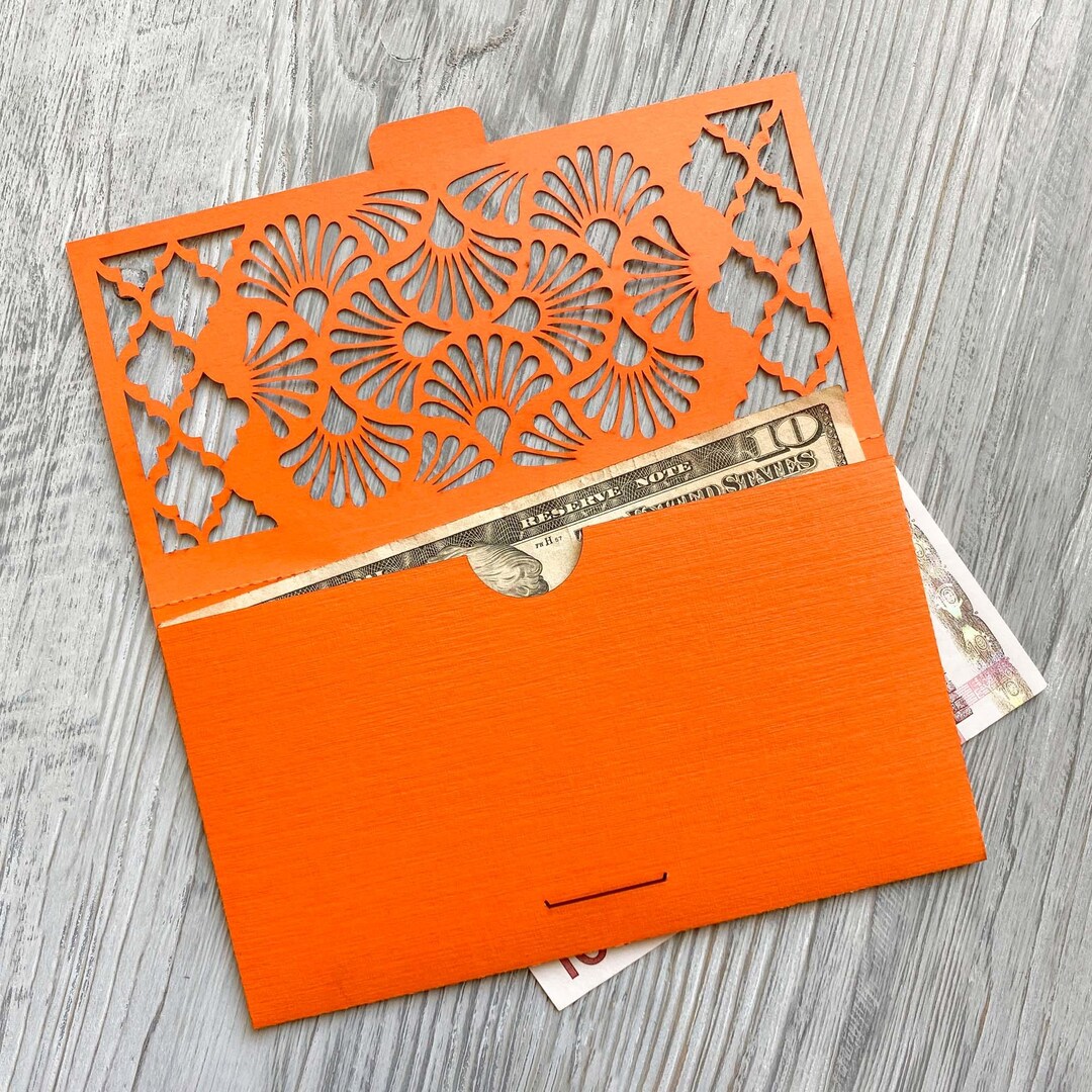 Cash Envelope Template With Ornamental Pattern Svg, Cricut Birthday ...