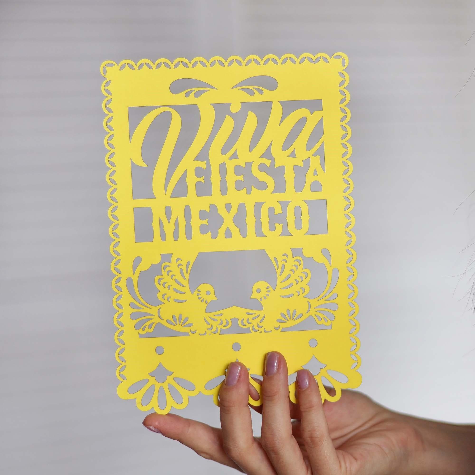 Svg Set of Dia De Muertos & Viva Mexico Laser Cut Banner Template ...