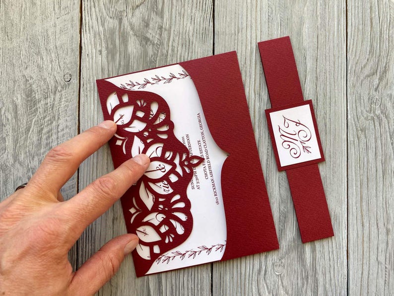 Lotus Flower Ornamental Svg Pocket Invitation Envelope Template Cricut ...